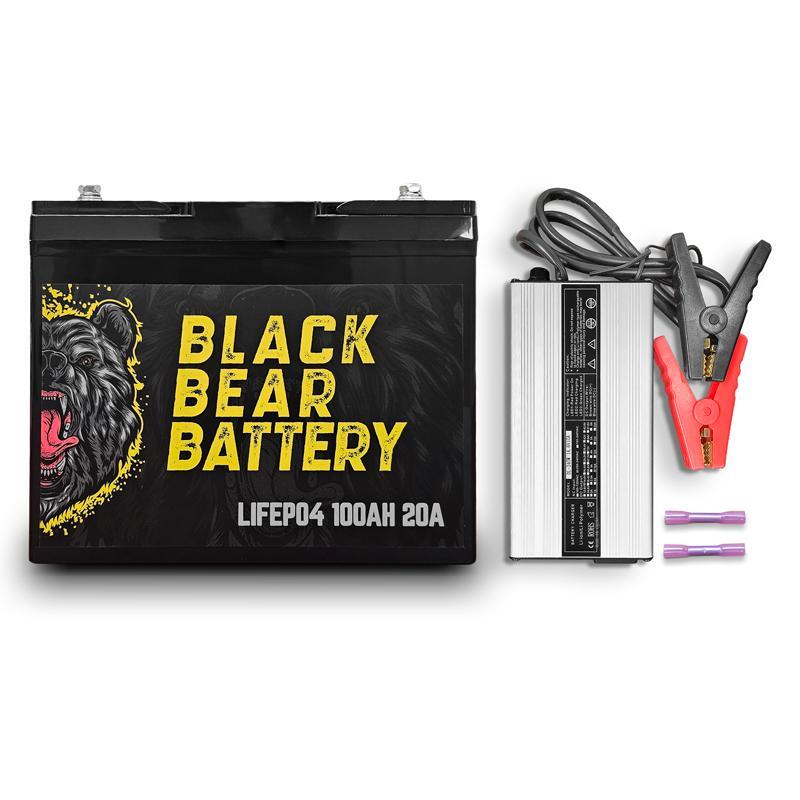 Black Bear Battery LiFePO4 100AH Battery with 20A Charger - $799 ...
