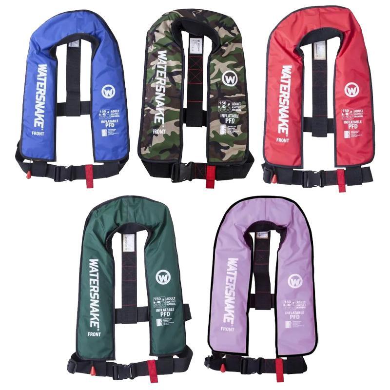 Watersnake Manual Inflatable PFD Level 150 - $99 - Kayaks2Fish